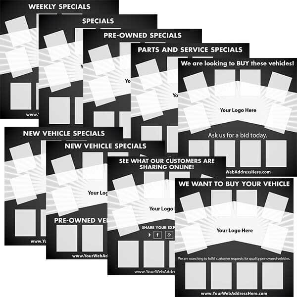 Auto Dealer Supplies - Display Boards - Sherwood Marketing & Media